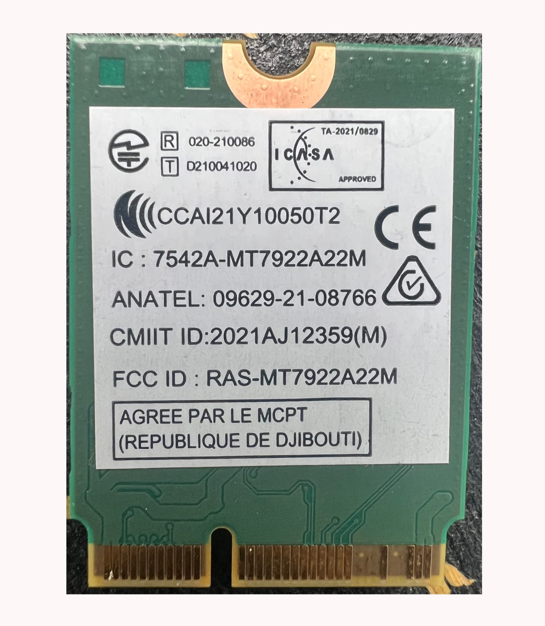 MediaTek MT7922 Wireless LAN Card - Lightning Fish